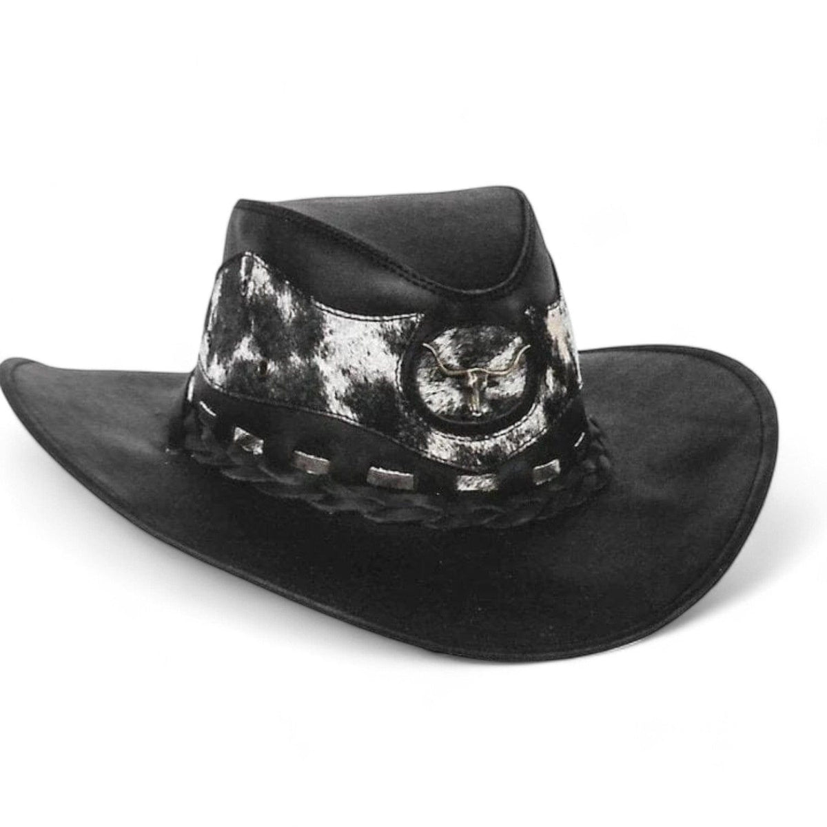 Genuine Leather and Cow Hair Cowboy Hat TOM-7103 – OvercoatUSA