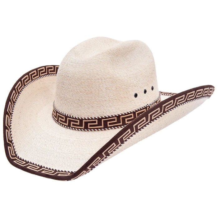 Sahuayo Palm Decorated Marlboro Cowboy Hat Brown Band – OvercoatUSA