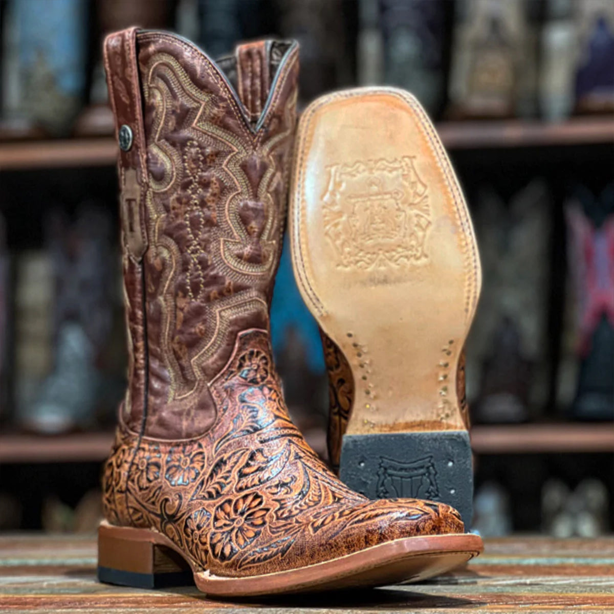 Hand Tooled Cowboy Boots Print – OvercoatUSA