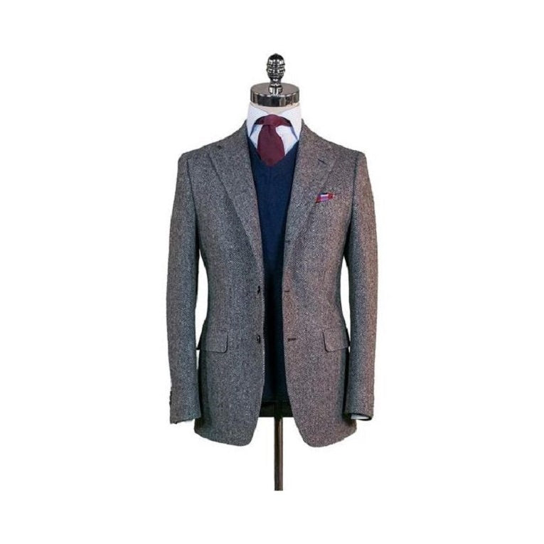 Tweed Lined Brown Sportcoats - Tweed Blazer – OvercoatUSA