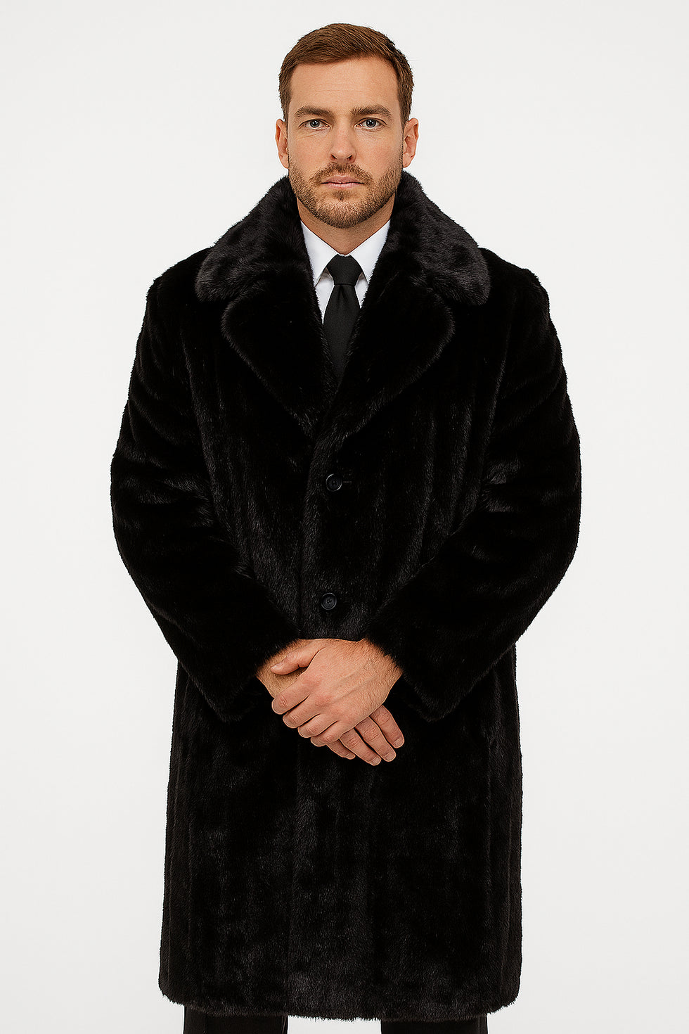 White Pimp Faux Fur Coat - White Pimp Coat – OvercoatUSA