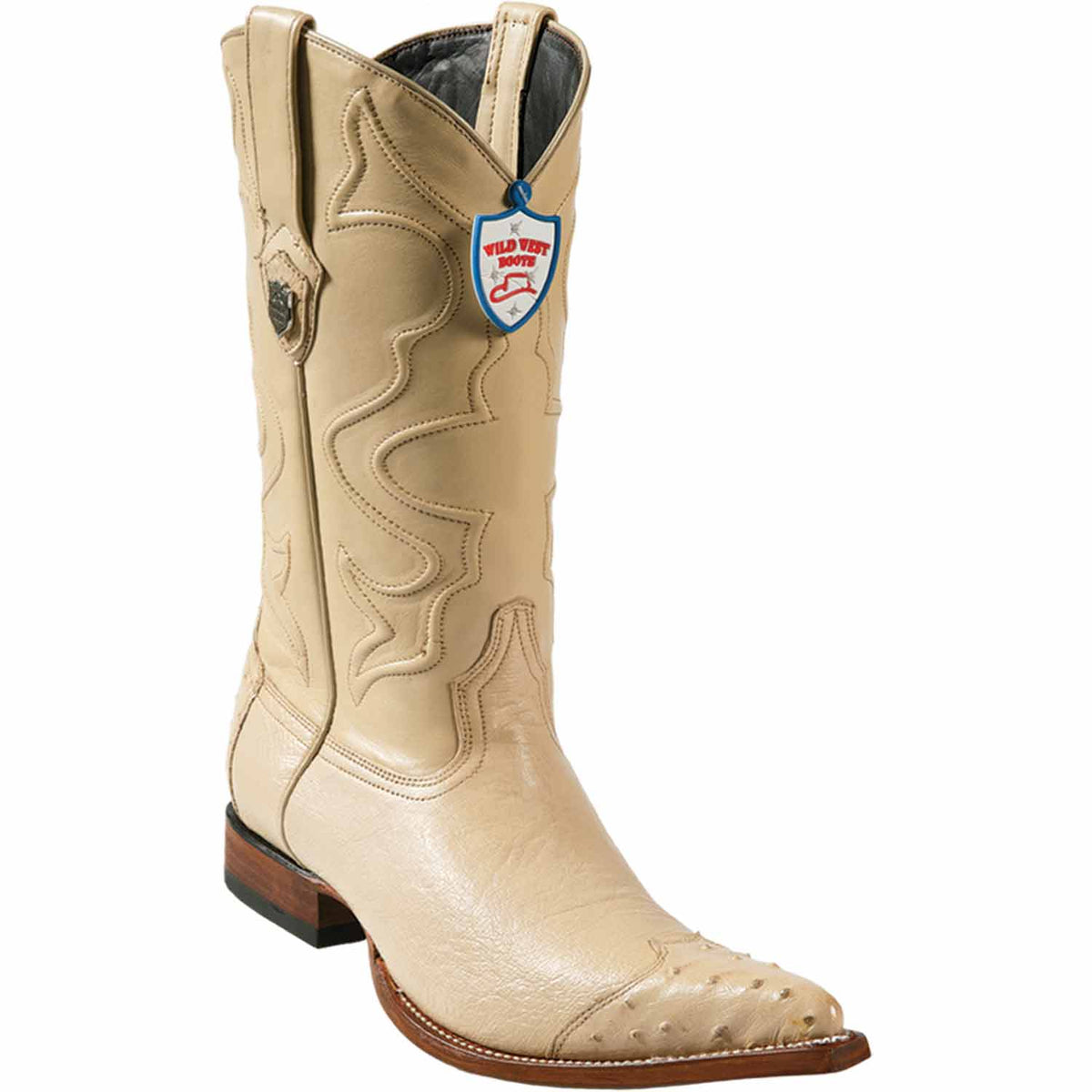 Men's Wild West Smooth Ostrich Skin 3X Toe Boots 29504-B – OvercoatUSA