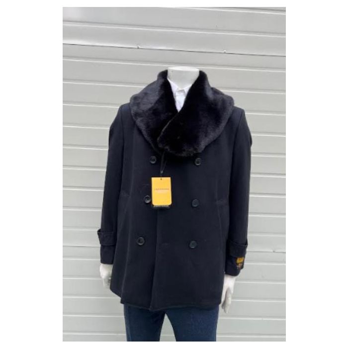 Black Mens Petticoat - Wool Petty Coat - Petticoat Jacket – OvercoatUSA
