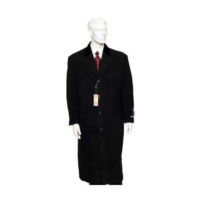Mens Black Full Length Duster Maxi Coat – OvercoatUSA