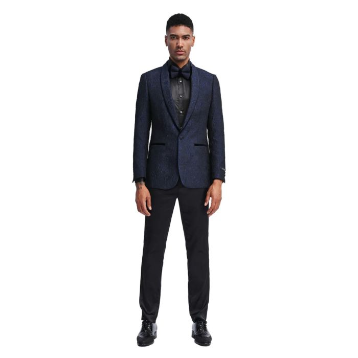 Mens Navy Blue Dinner Jacket - Mens Evening jackets - Tuxedo Dinner Ja ...