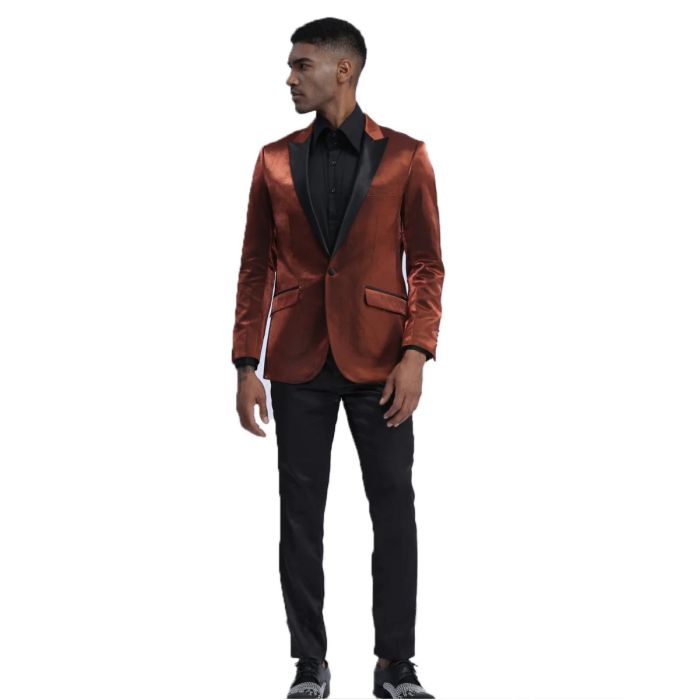 Mens Rust Dinner Jacket - Mens Evening jackets - Tuxedo Dinner Jacket ...