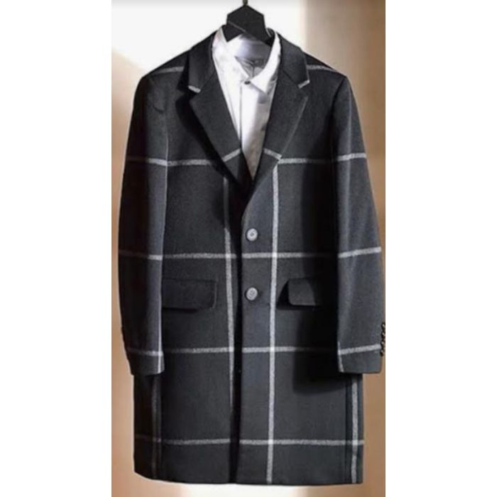 Dark Gray Mens Wool Car Coat - Driver Coat – OvercoatUSA
