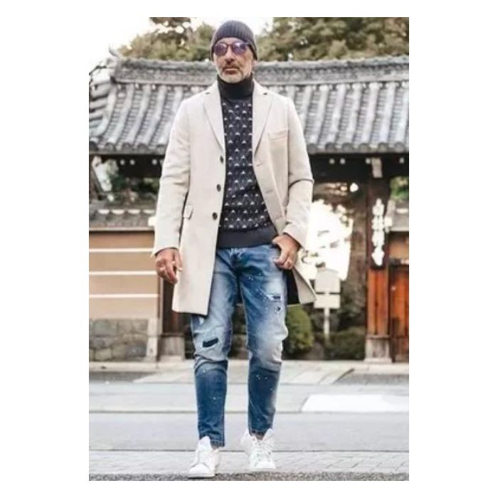 Mens Wool Car Coat - Light tan Driver Coat – OvercoatUSA